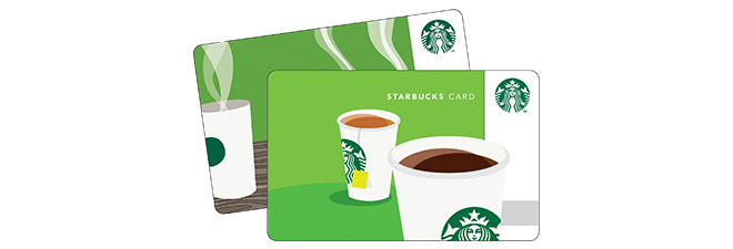 Starbucks Free 5 Gift Card